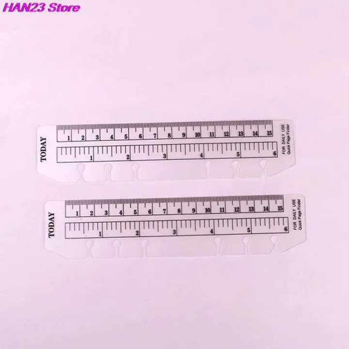 2pcs/lot A5/A6/A7 6 Holes Ruler For Binder Planner Notebooks Office ...