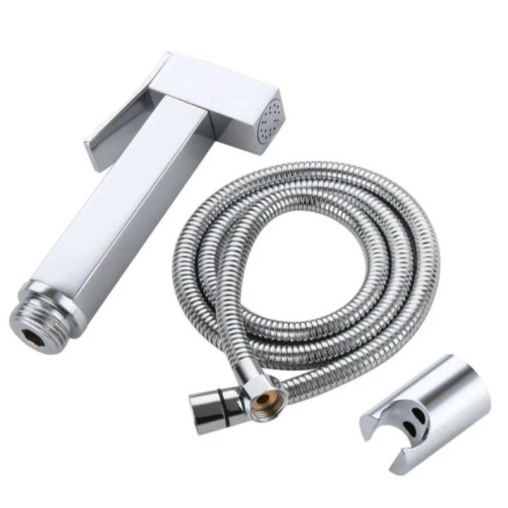 Toilet Push Shower Set Stainless Steel | Daraz.com.bd
