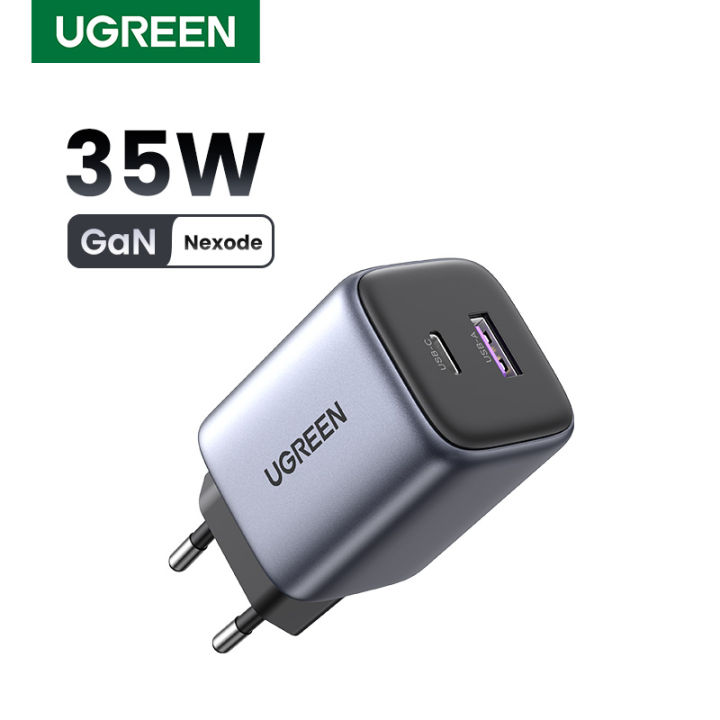 UGREEN 35W GaN USB C Wall Charger Dual Port PD Fast USB Type C Charger ...