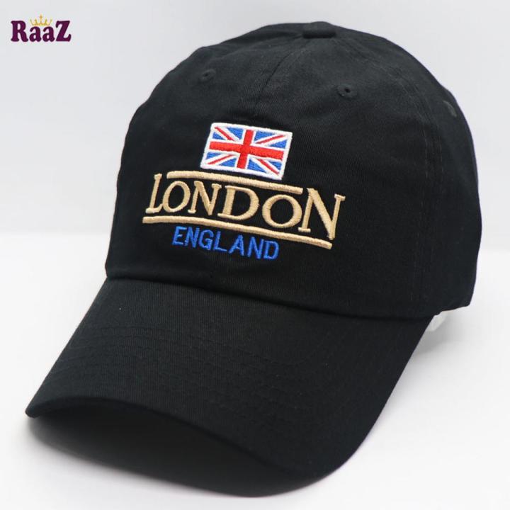 Black England UK Flag Embroidery Logo Cotton Curved Cap | Daraz.com.bd