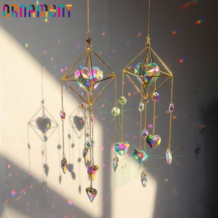 Suncatcher Crystal Wind Chimes Wind Chime Hangings for Curtains ...