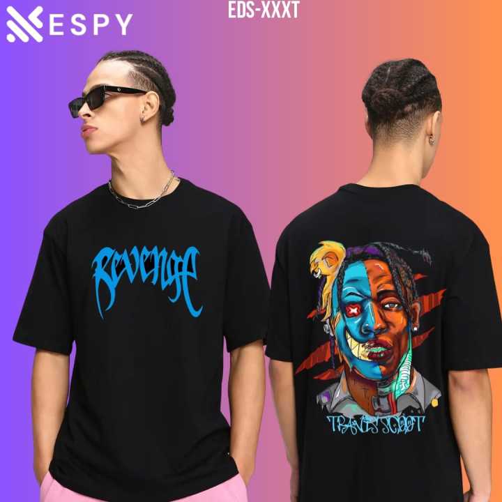 Travis Scott Oversized Premium Drop Shoulder T-shirt By Espy | Daraz.com.bd