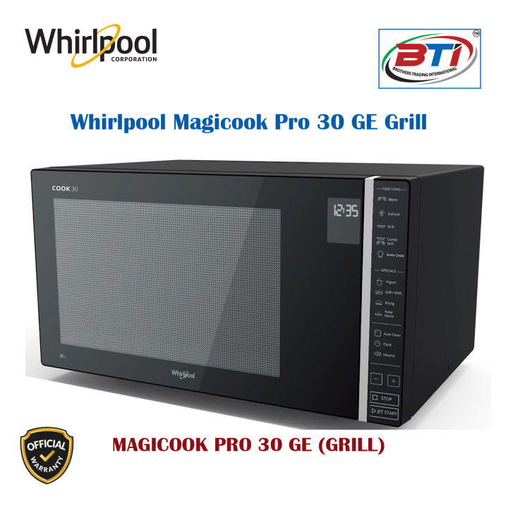 Whirlpool 30L Magicook Pro 30GE Grill Microwave Oven | Daraz.com.bd