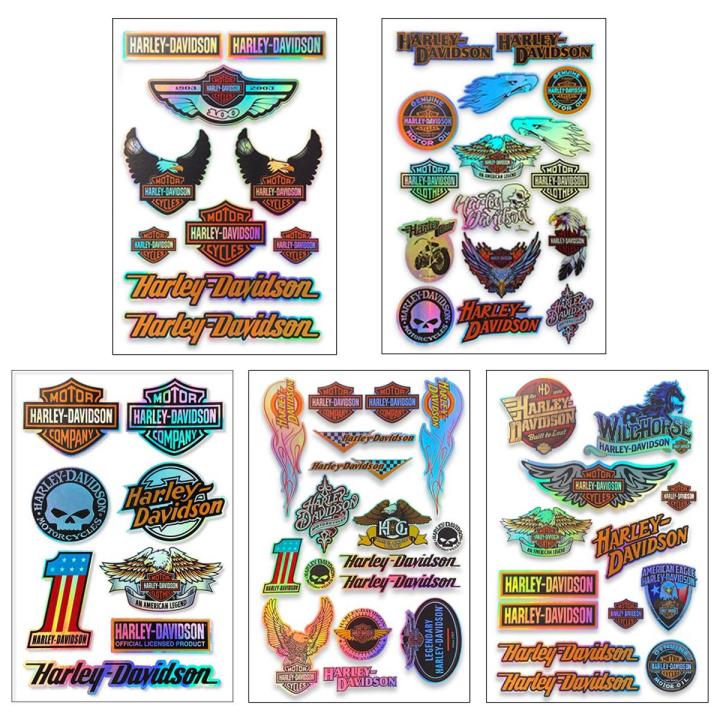 Harley-Davidson decorated Laser stickers Helmet Modification sticker ...
