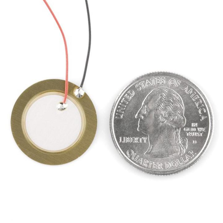 35mm Piezo Element Buzzer Wire Copper Piezo Element 35mm Sounder Sensor