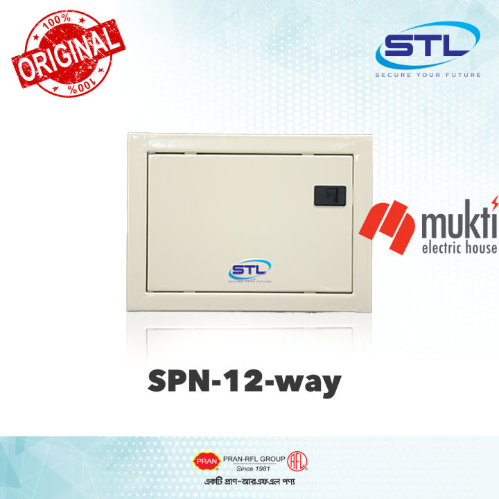 PRAN RFL STL MCB Distribution Board (SPN) 12 Way Full Metal Circuit ...