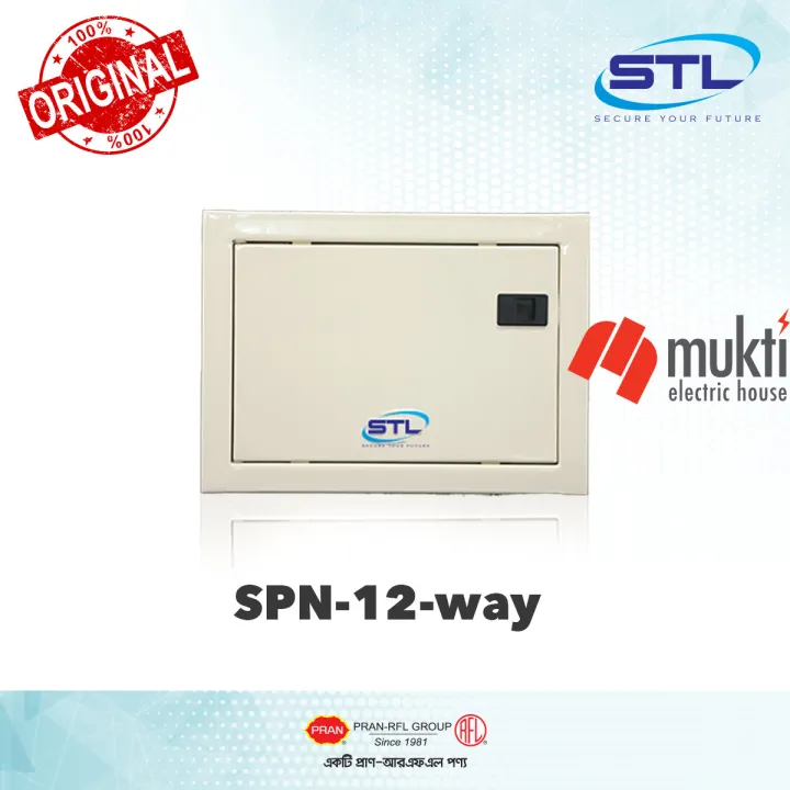 PRAN RFL STL MCB Distribution Board (SPN) 12 Way Full Metal Circuit ...