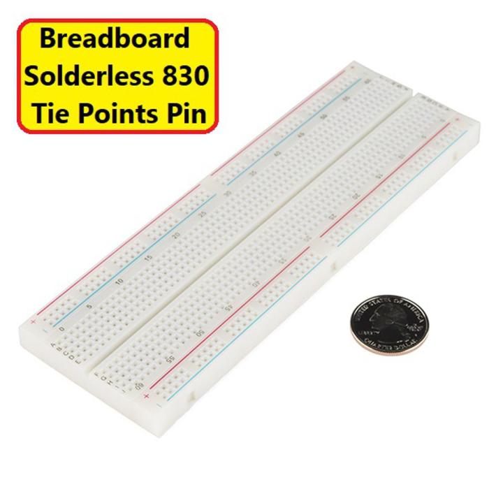 Breadboard Full Size Solderless White Prototype Test Circuit Board Plug ...