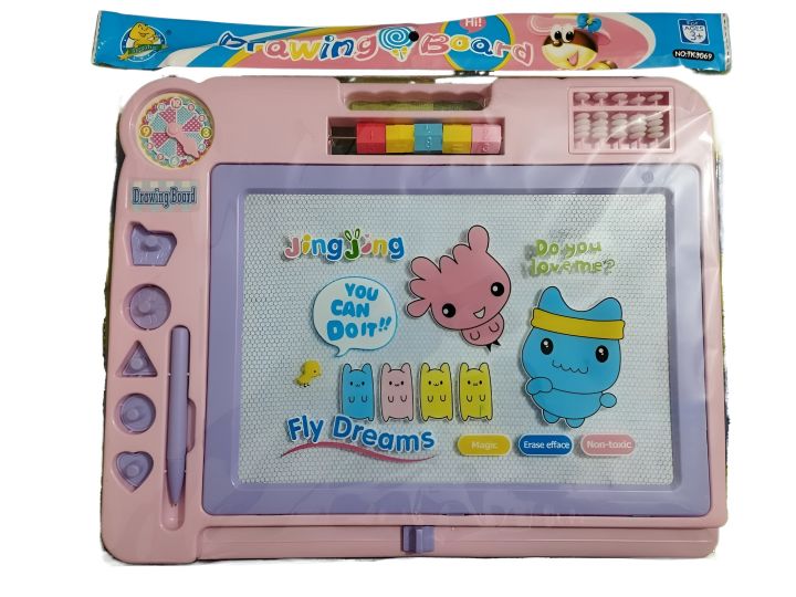 Drawing Magic Board Jing Jang Lard Size Pink Color | Daraz.com.bd