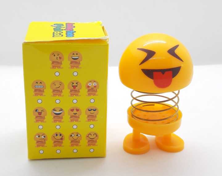 Emoji Dancing Spring for Car Dashboard - Cute Smiling Emojis (1PSC ...