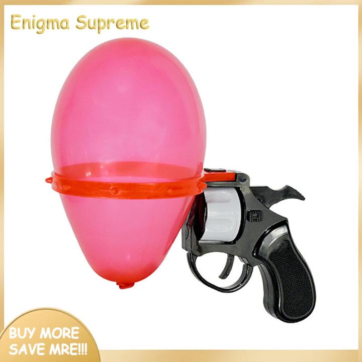 Enigma- Revolver Toy Set Russian Roulette Revolver Toy with 10 Balloons ...