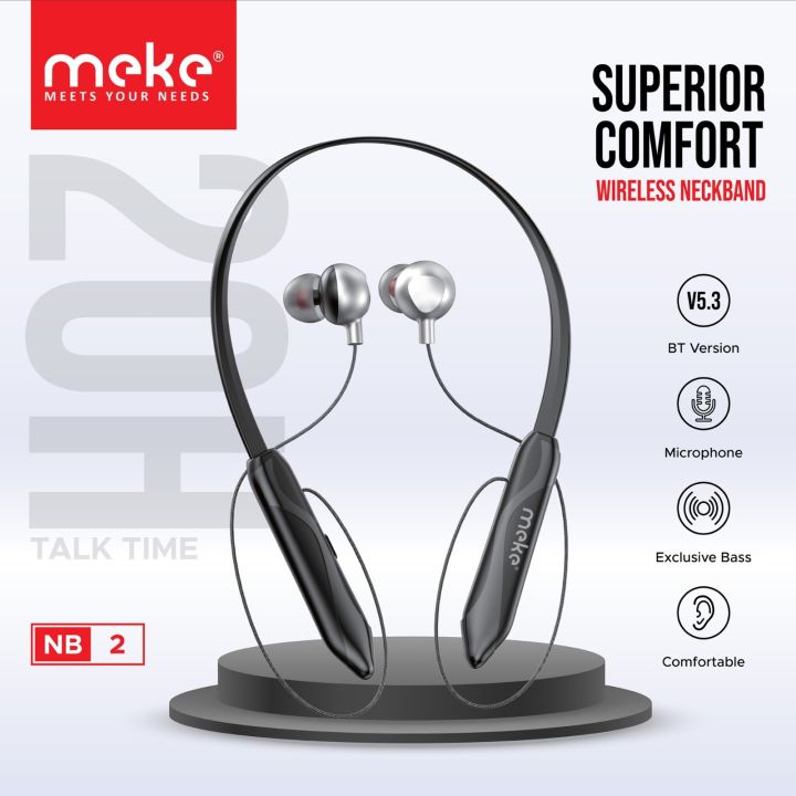 Meke NB-2 Sports Earphone Magnetic Attraction | Daraz.com.bd