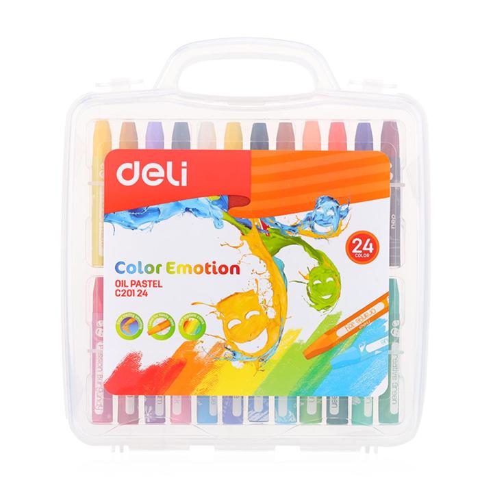 Deli EC20124 Color Emotion 24 Colors Oil Pastel | Daraz.com.bd