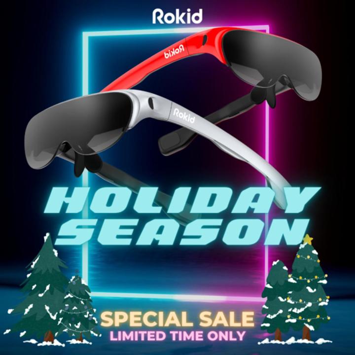 Rokid Air 3D AR Glasses Foldable VR Smart Glasses 120" Screen 1080P ...