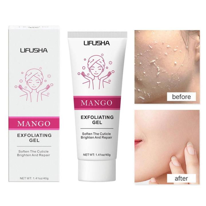 LIFUSHA Mango Exfoliating Gel Cream Face Exfoliators Scrub Soften ...
