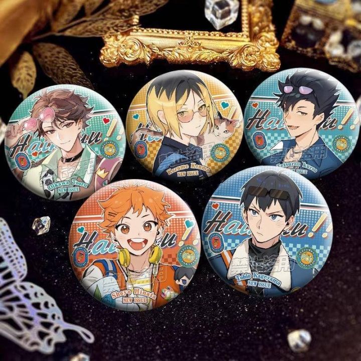 Anime haiyuu cosplay laser badges Hinata Shoyo Oikawa Tooru kozume ...