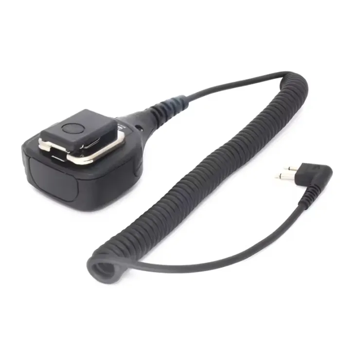 PMMN4013A 2-Pin PTT Microphone Remote Speaker Microphone Two Way Radio ...