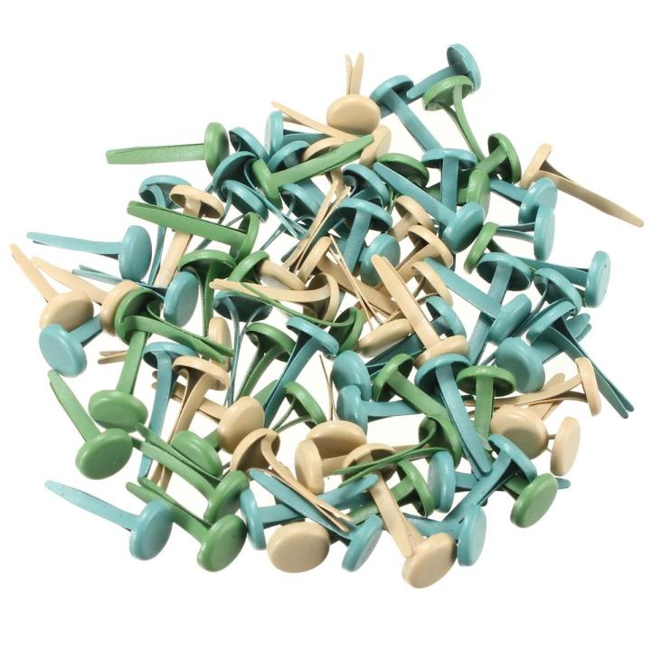 100pcs Assorted Push Stationery Split Pins Paper Fasteners Scrapbooking ...