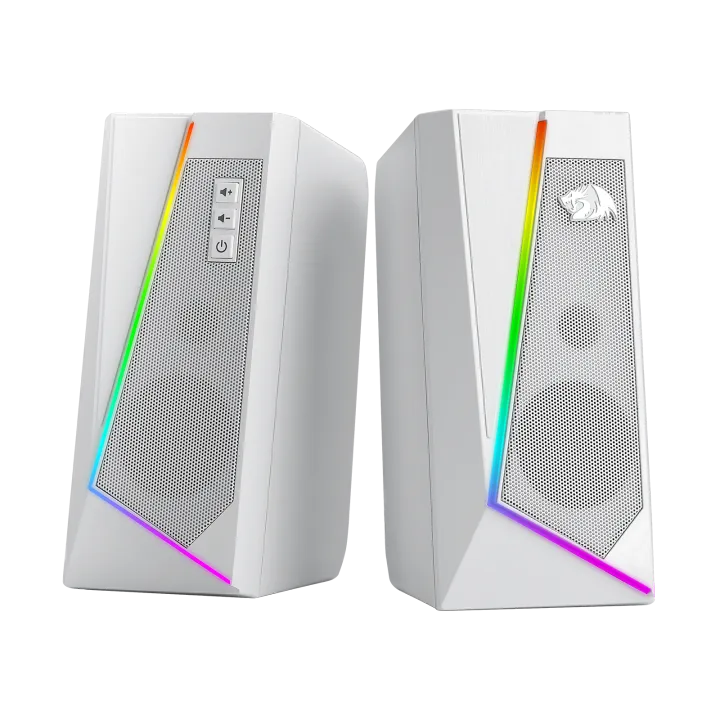 【COOL】 Redragon GS520 RGB Desktop Speakers, 2.0 Channel PC Stereo ...