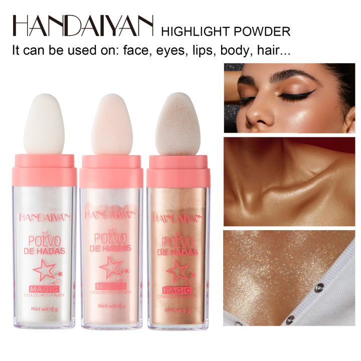 Latei Posies HANDAIYAN Makeup Fairy High Gloss Pat Powder Three ...