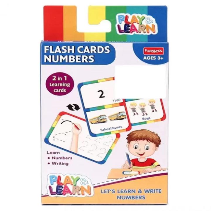 FUNSKOOL PL Flash Cards Numbers 21 Pieces for 3 Year Old Kids and Above ...