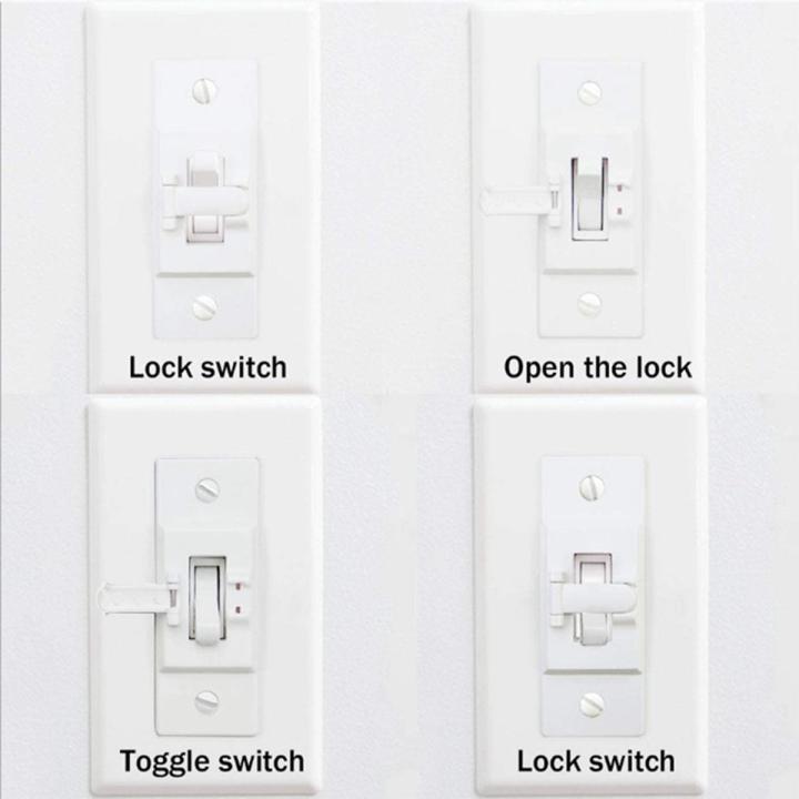 2 Pieces of Light Switch Protective Cover Child Safety Switch Lock ...