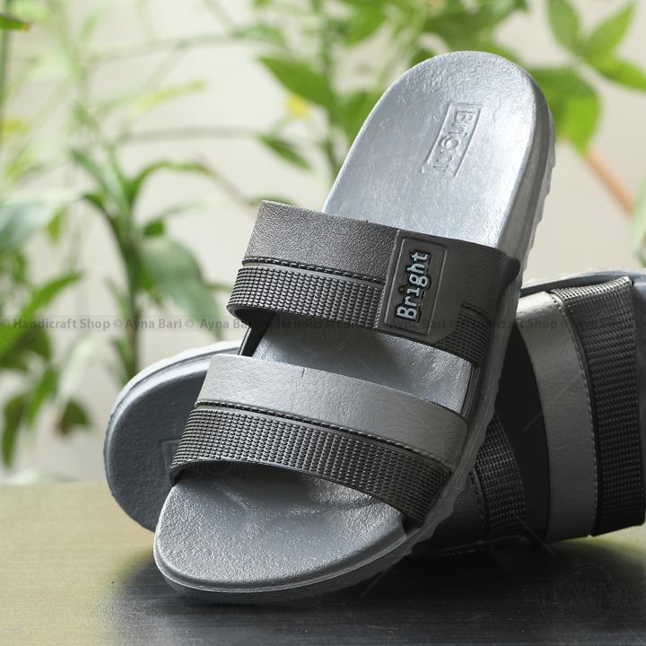 Sandal for Man | Bright R-876 | 2 belt slipper slides for Man Crepe ...