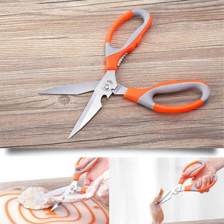 Multi-Purpose Stainless Steel Kitchen Scissors Bottle Opener for Fish ...