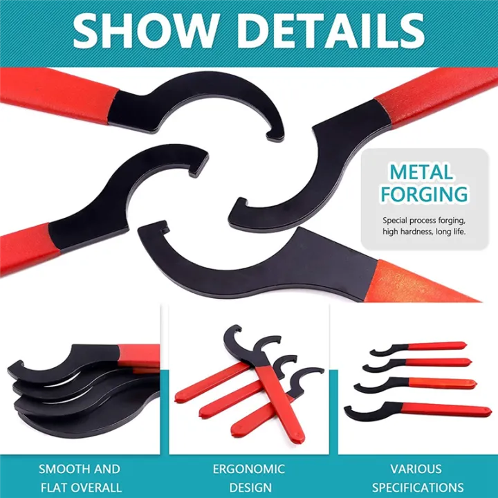 7PCS Coilover Wrench Spanner, Adjustable Wrench Sets Professional ...