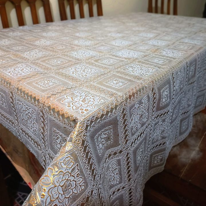 Dining TableCloth Cover/ Table Mat Rectangular Shape PVC table Mat - 7 ...
