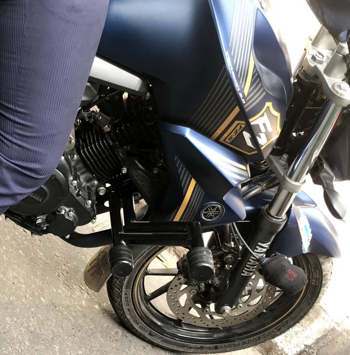 Nagir bumper for Fzs v2 Motorcycle black color | Daraz.com.bd