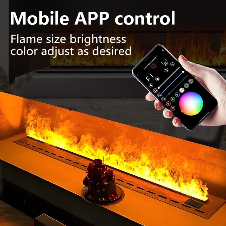 New 3D Flame Water Gas Flame Humidifier with 5-year warranty Silent ...