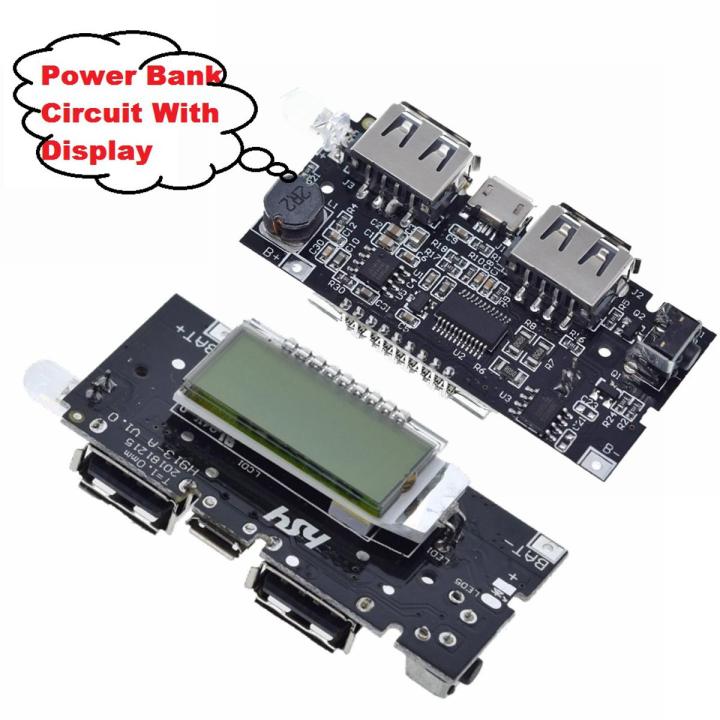 Dual usb 5v 1a 2.1a power bank charging module circuit board with ...
