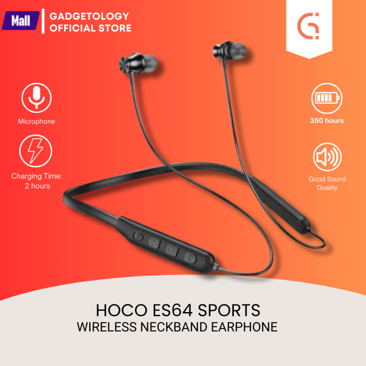 Hoco ES64 Wireless Bluetooth neckband long battery backup | Daraz.com.bd