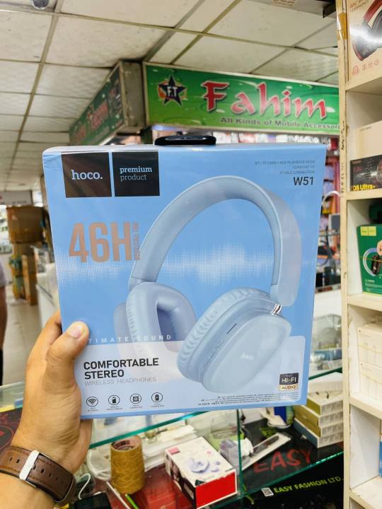 HOCO W51 Wireless Bluetooth Headphones With Mic Noise Cancelling TWS Headsets | Daraz.com.bd
