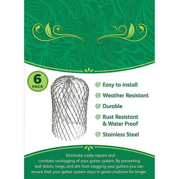 NCANRUI 12 Pack Gutter Guard 3 Inch Expandable Aluminium Filter ...