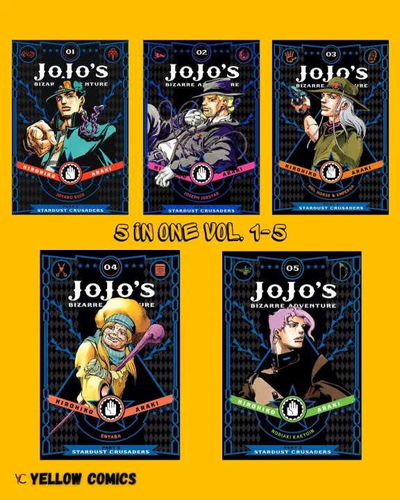 JoJo’s Bizarre Adventure: Part 3--Stardust Crusaders, Vol. 1-5 | Daraz ...