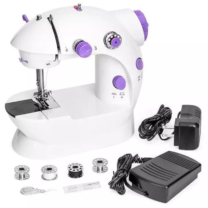 Electric Sewing Machine With Paddle - White | Daraz.com.bd
