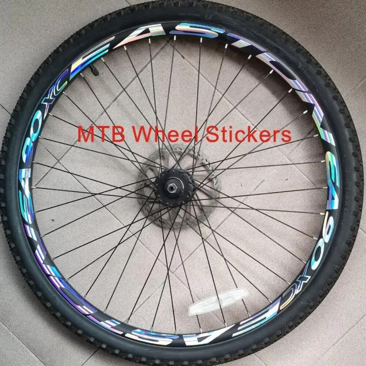 2Wheels/set Mountain Bike 26 27.5 29 inch wheel Stickers Bicycle Wheel ...