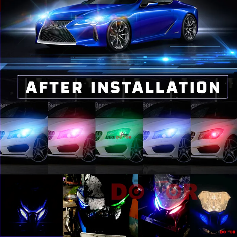 Waterproof RGB LED Multi Color Bright Parking Sports Light with Memory ...