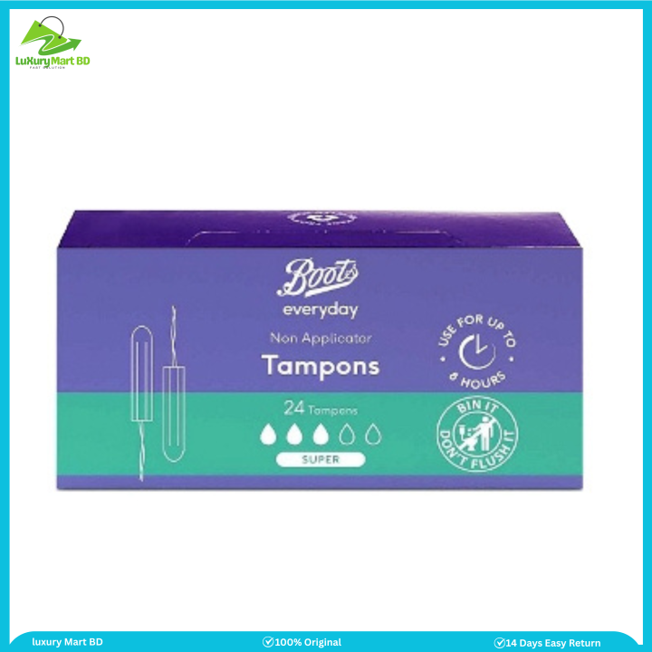 Boots Tampons Super Non Applicator 24pcs | Daraz.com.bd