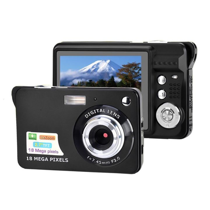 Digital Camera Mini Pocket Camera 18MP 2.7 Inch LCD Screen 8x Zoom ...