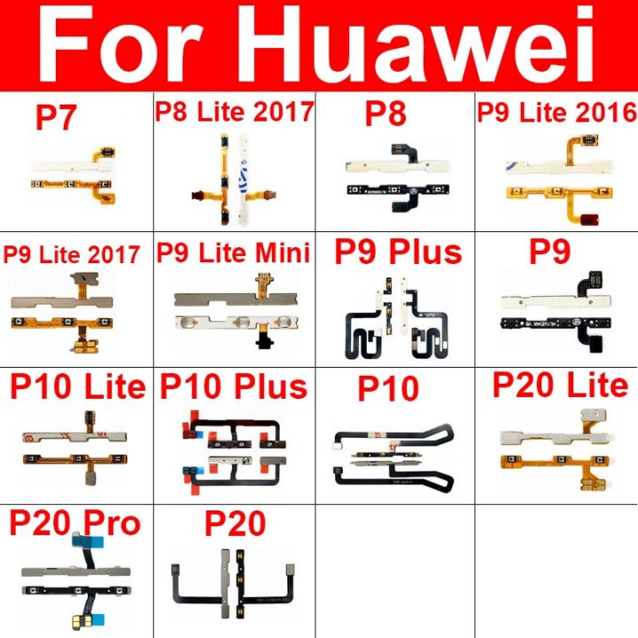 Power Volume Buttons Flex Cable For Huawei P7 P8 P9 P10 P20 Pro P10 P9 Plus P9 P8 Lite Mini 2016 ...