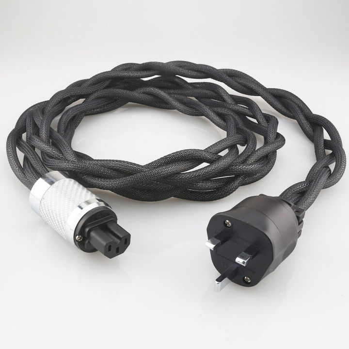 Audiophile AC HiFi Audio Power Cable Silver Plated 8N OCC Main Cord ...