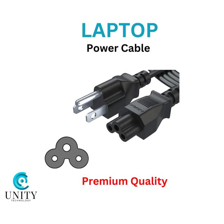 Laptop Power cable premium quality us version cable | Daraz.com.bd
