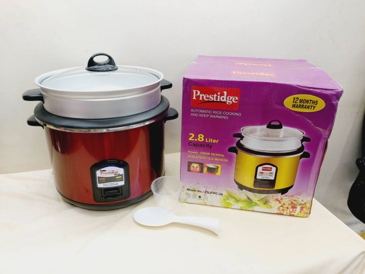 Prestidge 2.8 Liter 3 IN 1 Automatic Rice Cooker. Non Stick Pot with ...