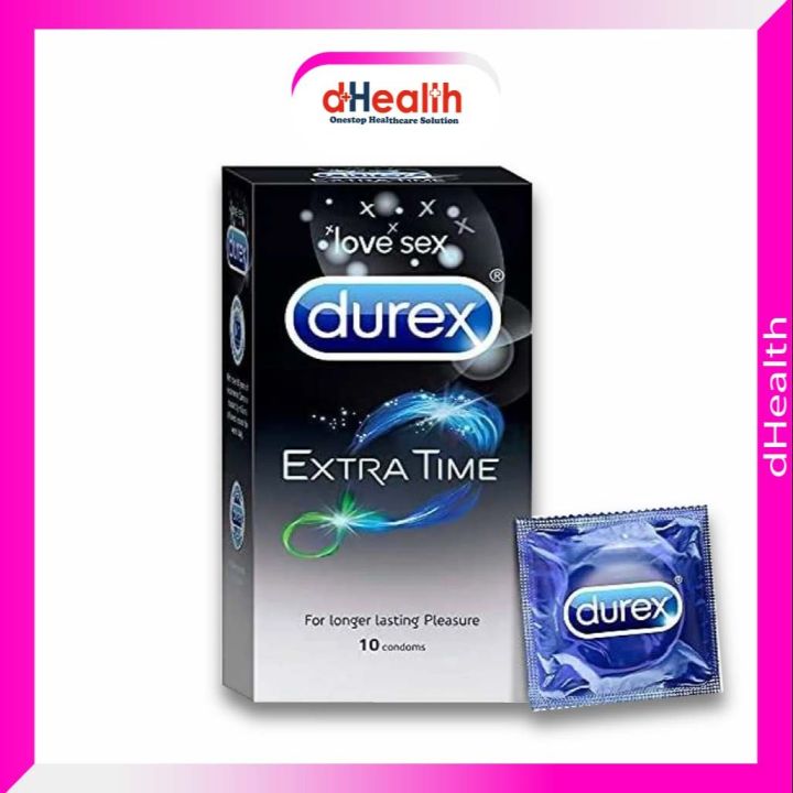 Durex Extra Time Condom - 10Pcs Pack (India) | Daraz.com.bd