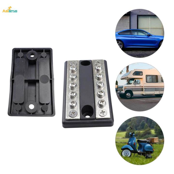 5 Position Screw Terminal Strip Blocks Bus Bar Durable Marine Terminal ...
