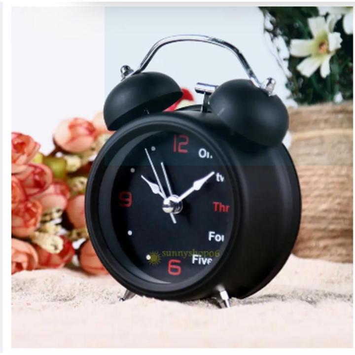 Metal Alarm Clock Twin Bell Alarm Clock With Stereoscopic Dial ...