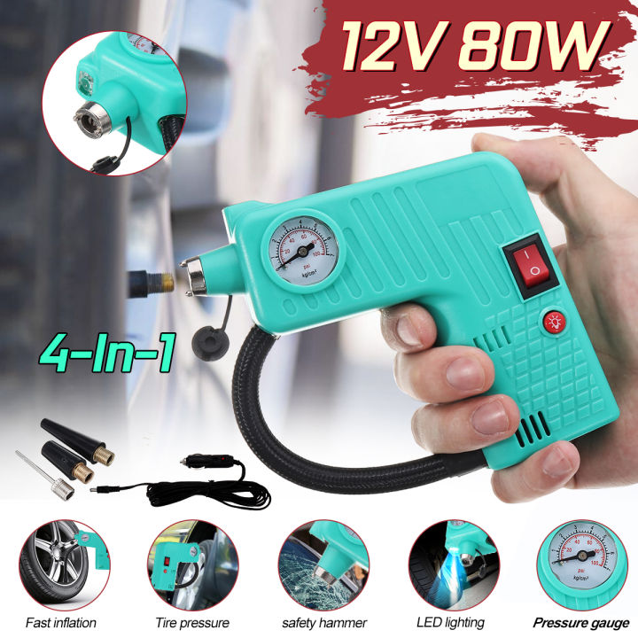 Conventional 12V Portable Air Compressor Cordless Electric Auto Tire ...